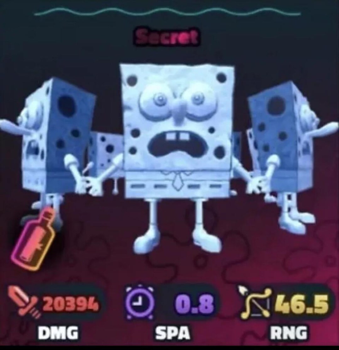 Spongebob Tower Defense: NEW SECRET Spongehedge With FORMULA - Etsy