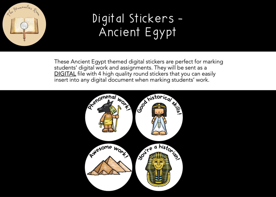 History Ancient Egypt Digital Stickers - Etsy