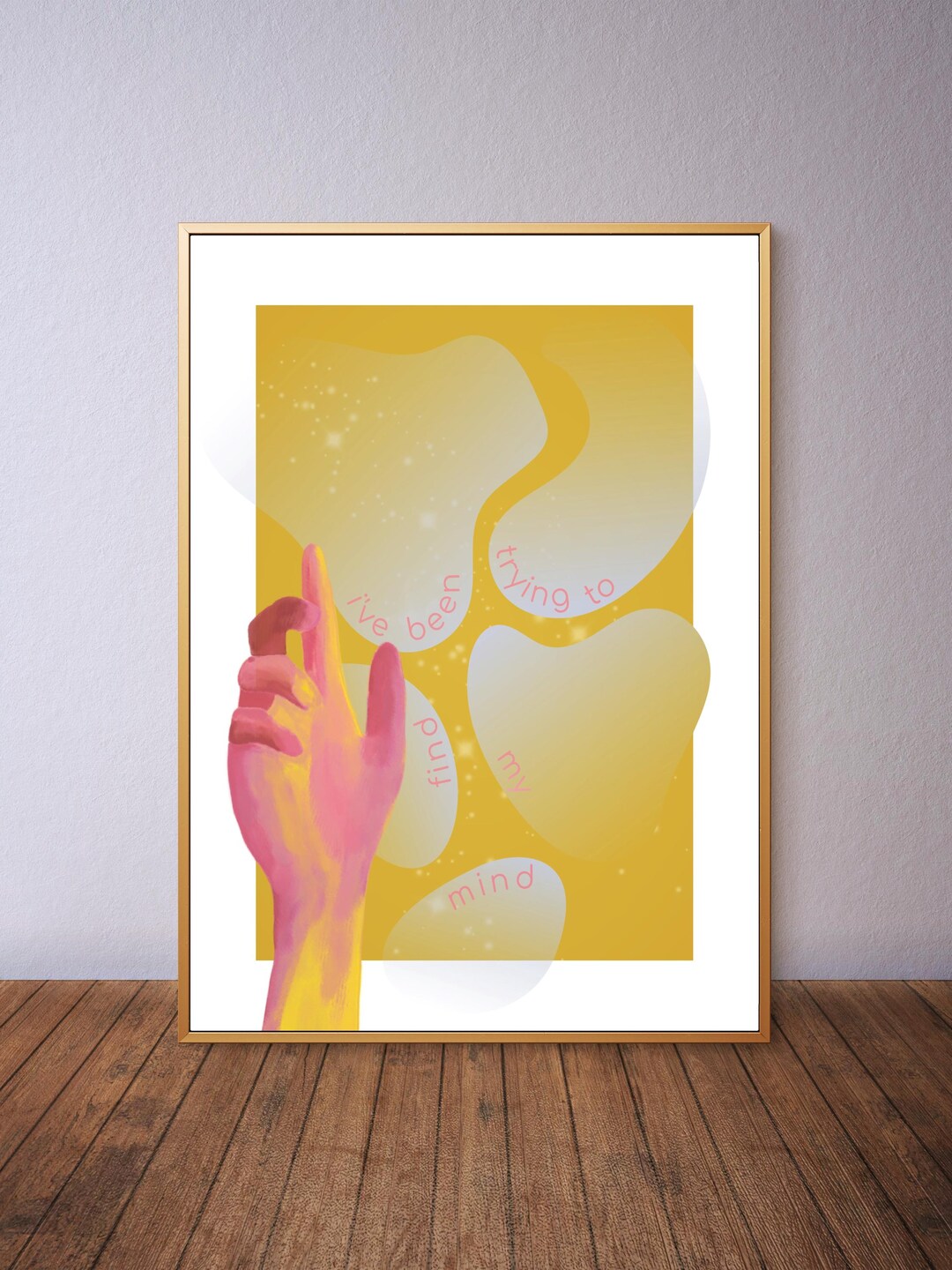 FIND MY MIND Art Print, Wellness Wall Art, Positive Affirmation, Self ...