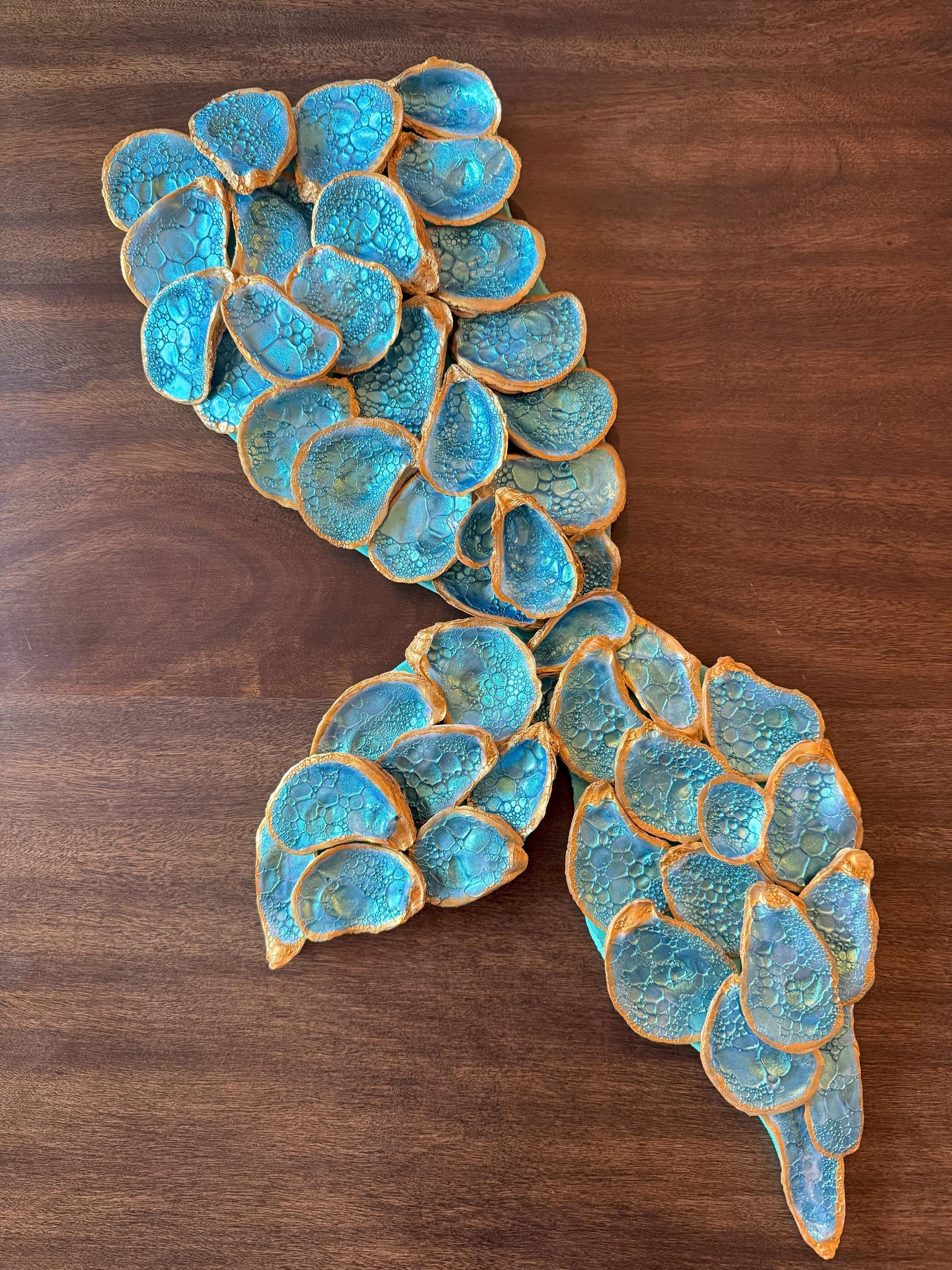 Mermaid Tail Oyster Shell Wall Hanging - Etsy
