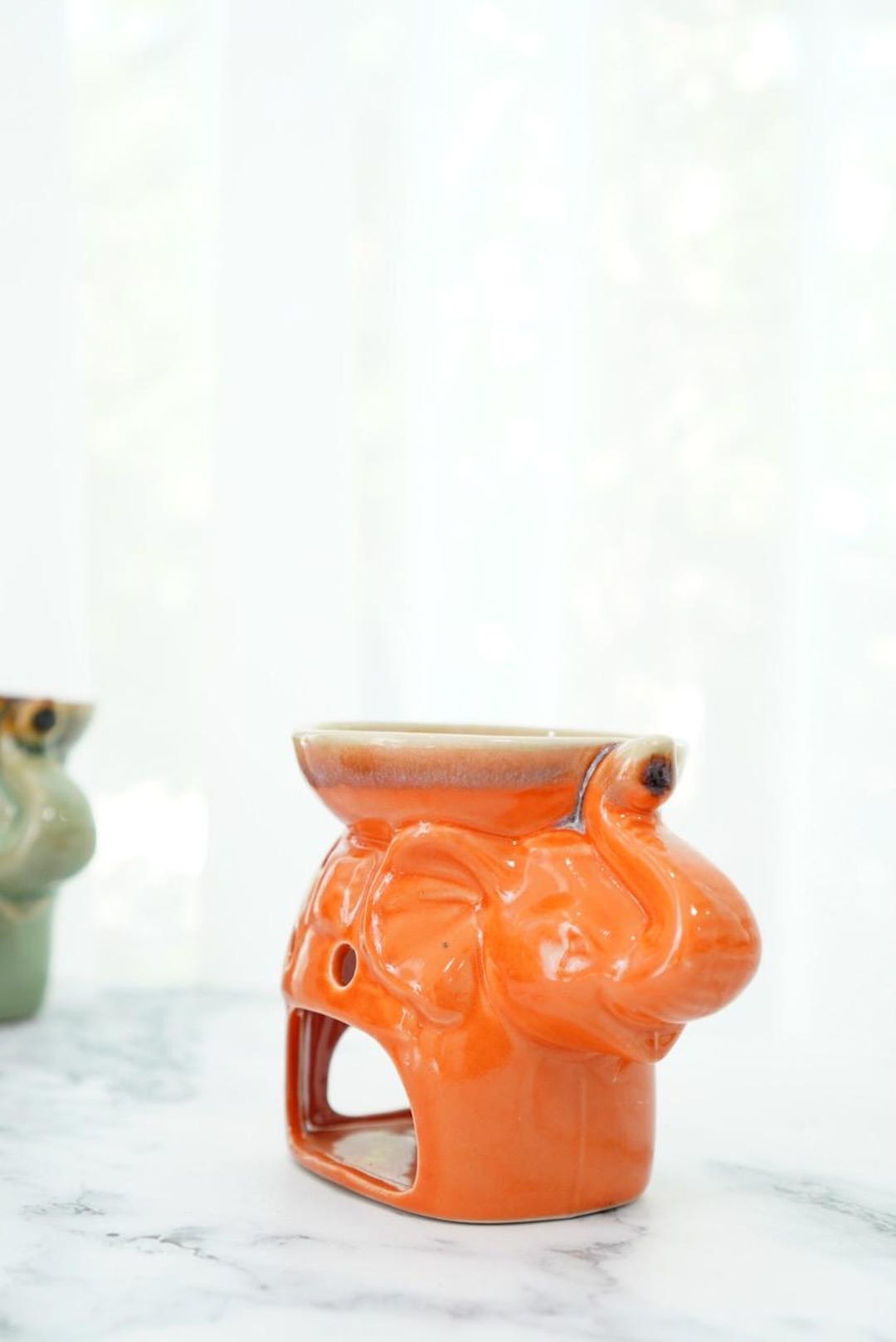 Aroma Diffuser Elephant Elegant Handmade Ceramic - Etsy