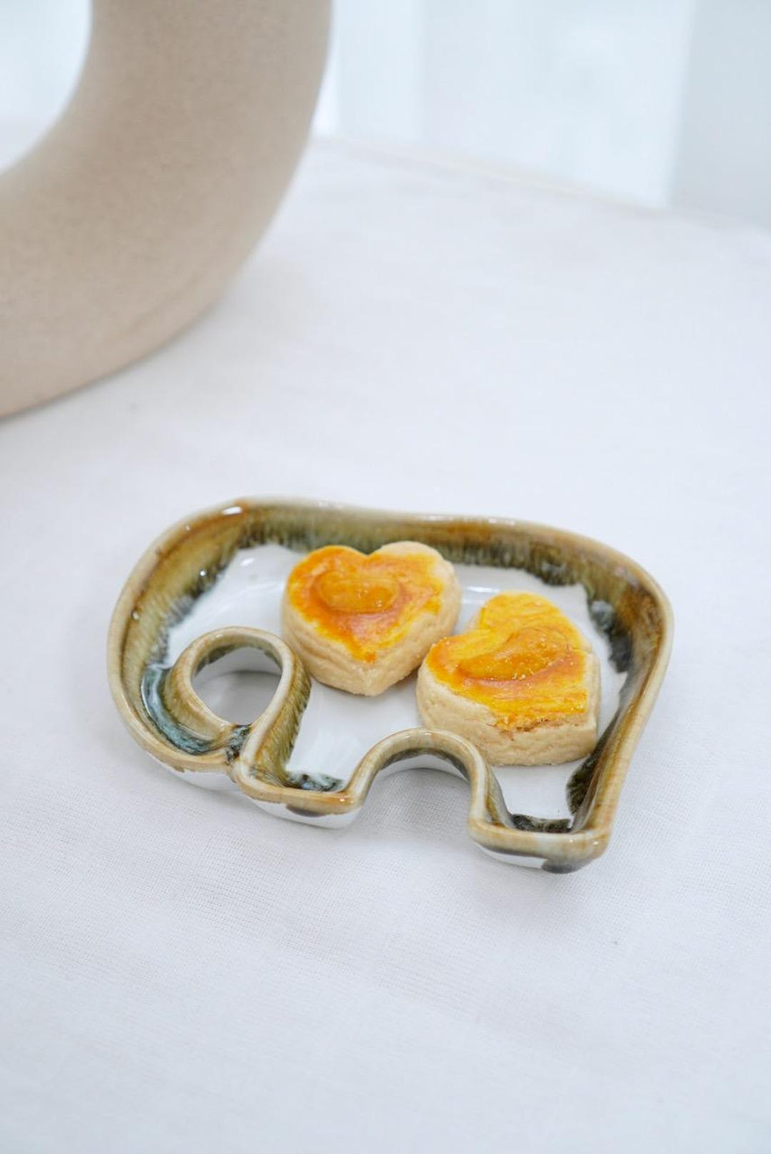 Handmade Ceramic Elephant Dish: Trinket & Treat Tray - Etsy