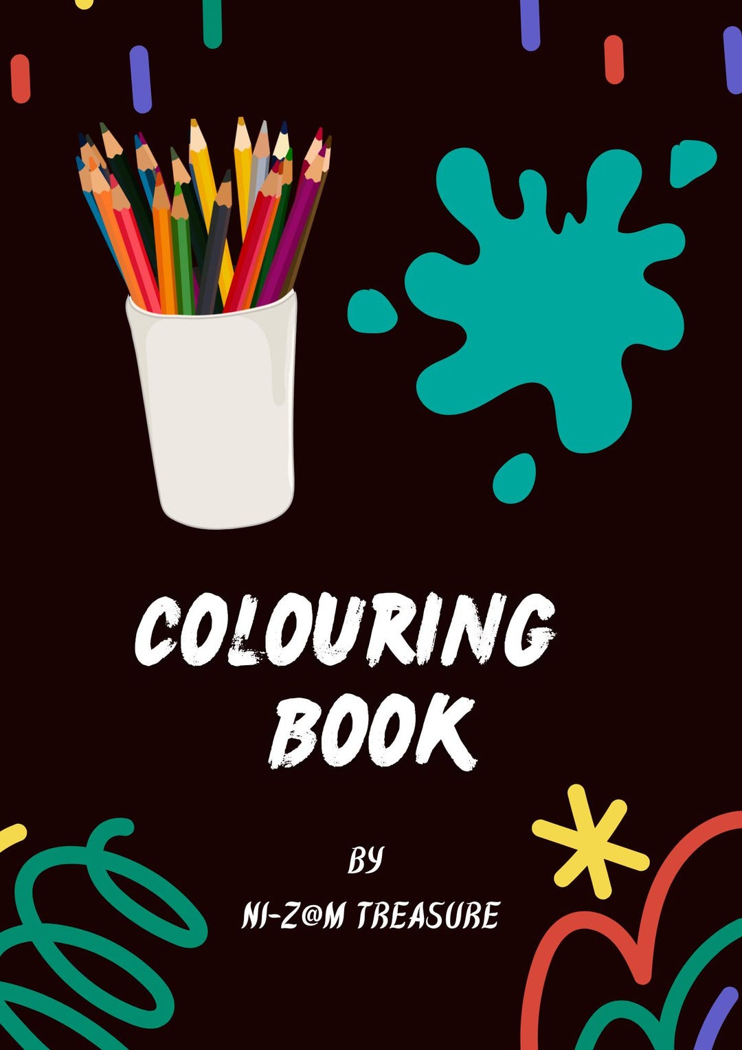 Colouring Book 50 Printable Colouring Pages A4 Size 8.5 X 11.7 PDF File ...