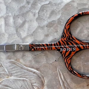 Elegant French Animal Print Embroidery Scissors, 3 3/4 Inches - Etsy
