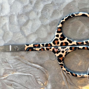 Elegant French Animal Print Embroidery Scissors, 3 3/4 Inches - Etsy