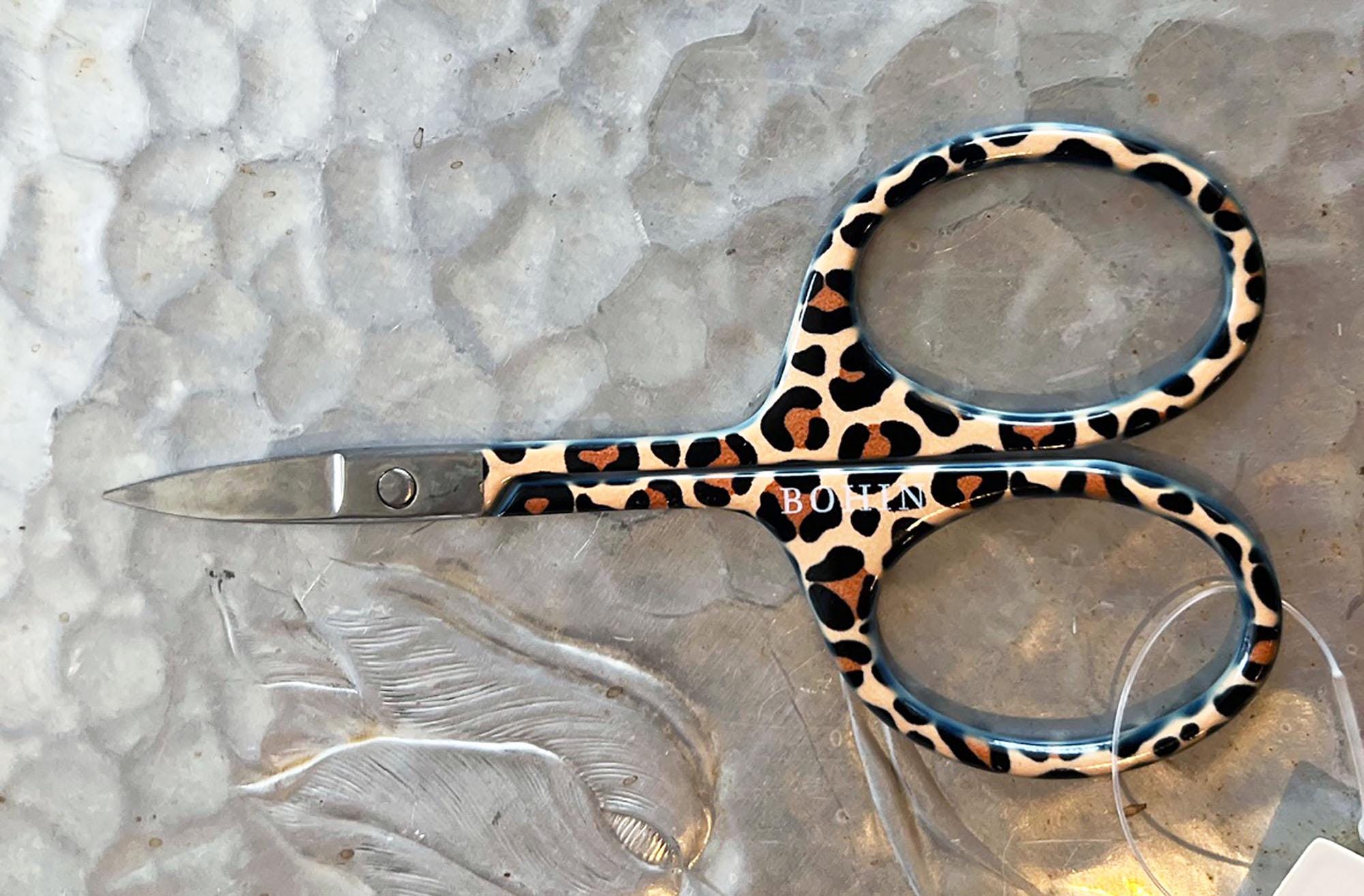 Elegant French Animal Print Embroidery Scissors, 3 3/4 Inches - Etsy