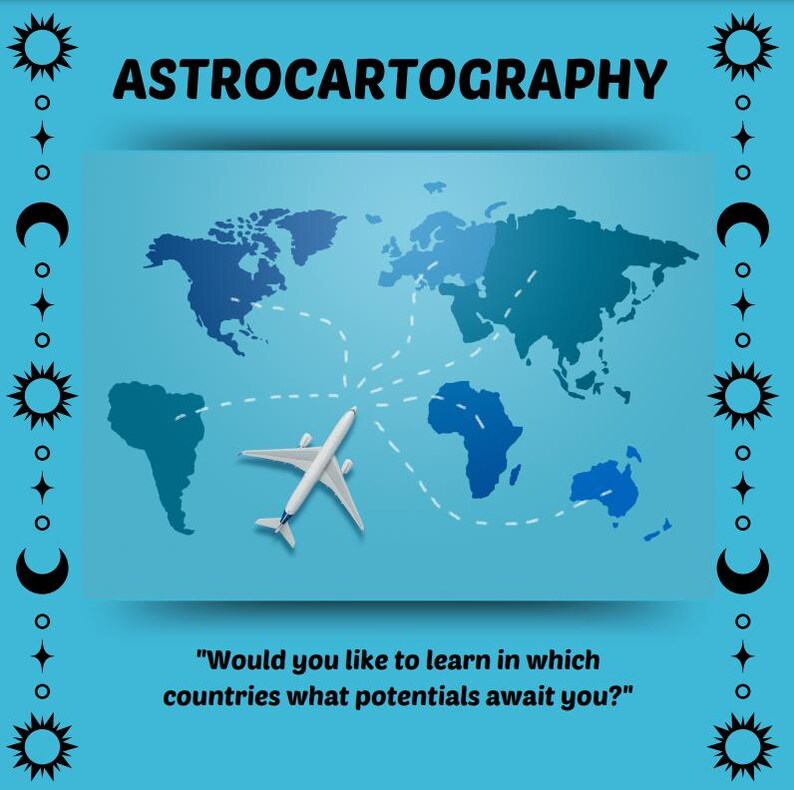Astrocartography Relocation , Astro Map, Location Astrology ...