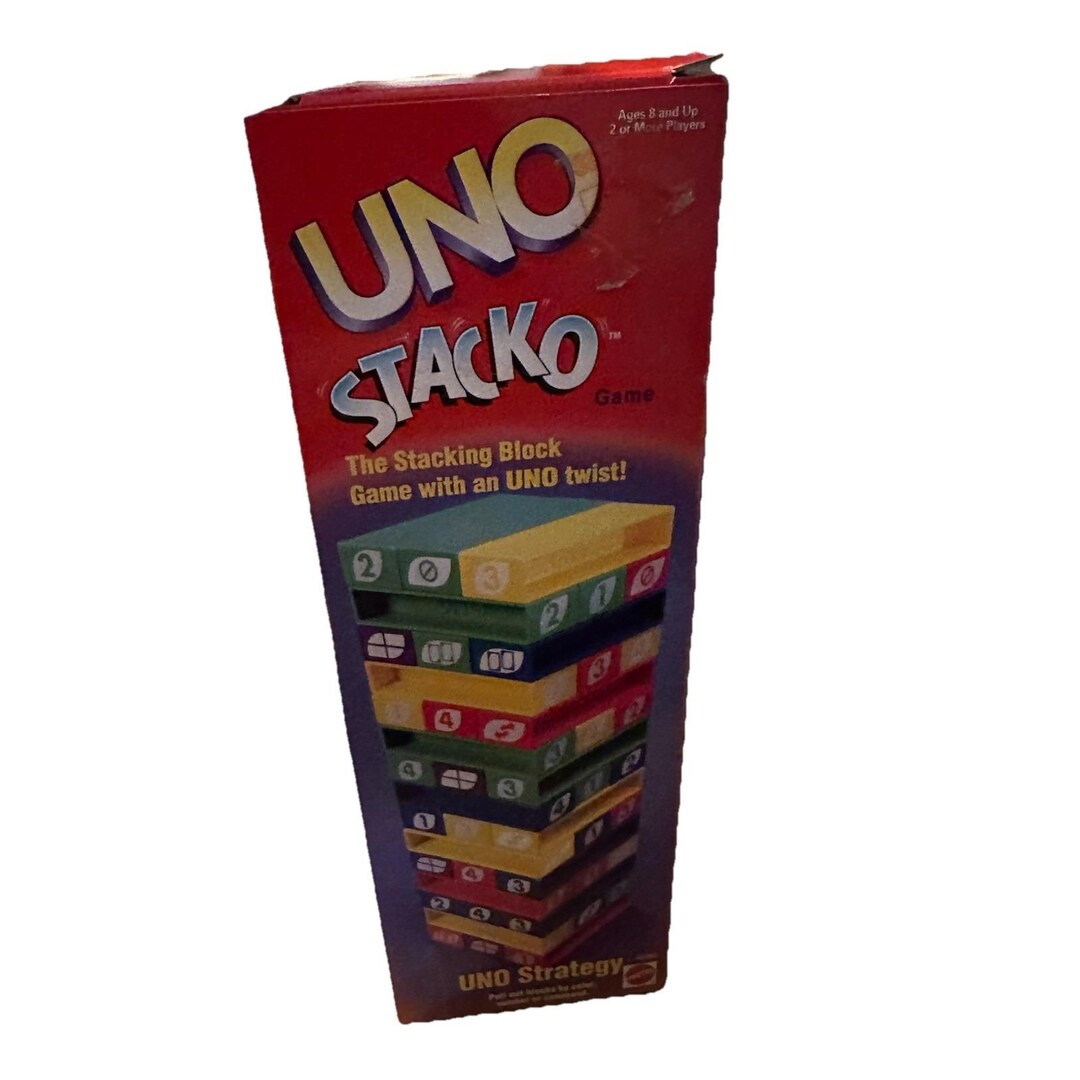 1999 Mattel Uno Stacko Stacking Block Game - ORIGINAL BOX! - Etsy