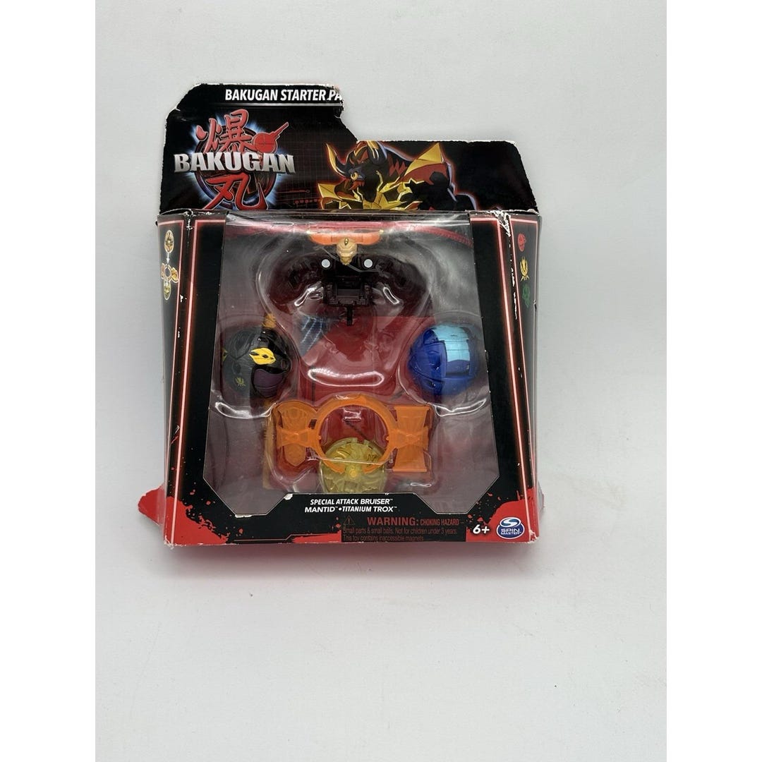 Bakigan Starter Pack Special Attack BRUISER, MANTID, TITANIUM Trox - Etsy