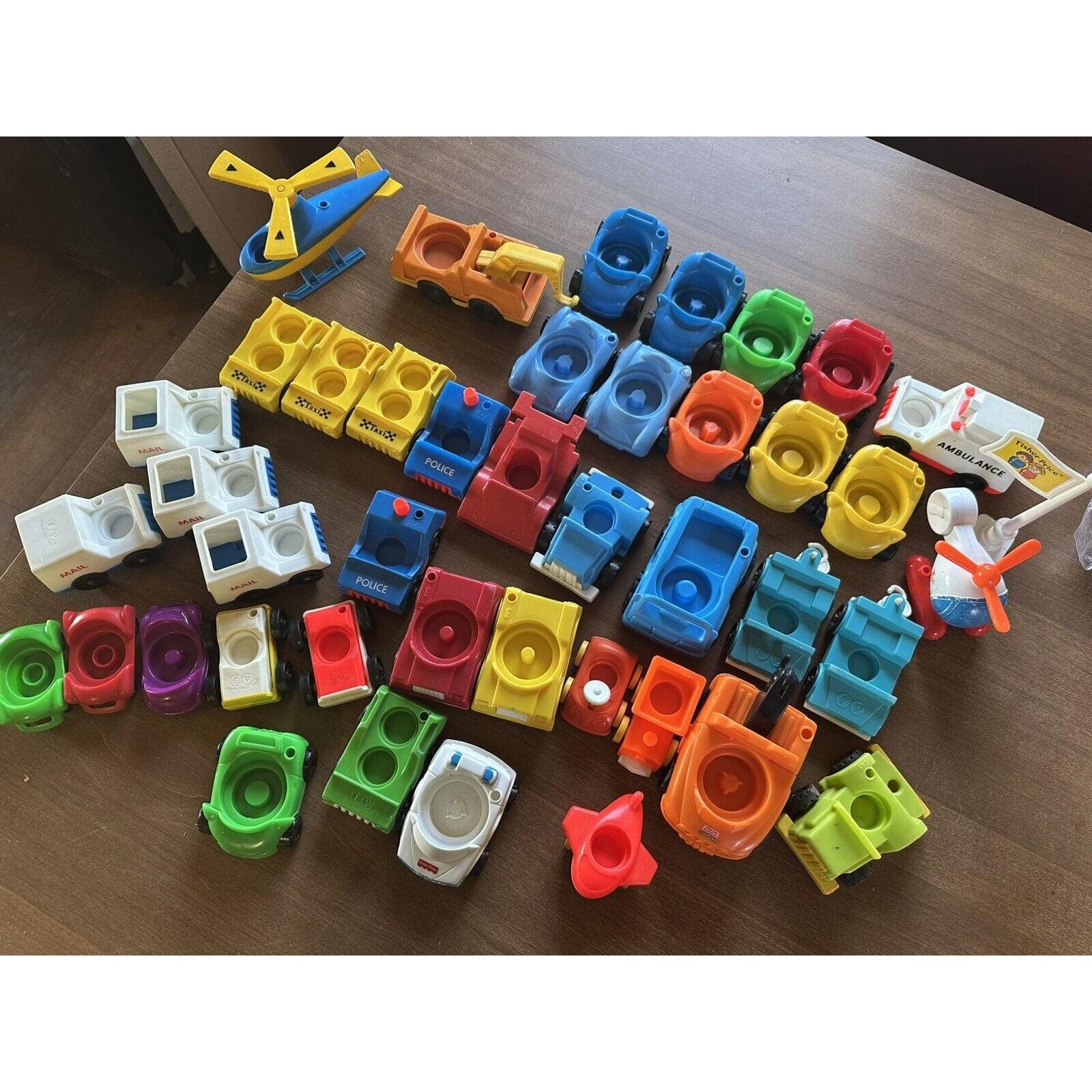 You Choose Vintage Fisher Price Little People Cars, Trucks, Signs, Mail ...