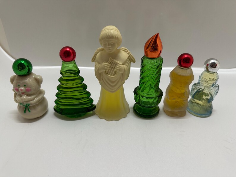 Vintage Avon Perfume Bottles. Tree, Snowman, Angel. - Etsy