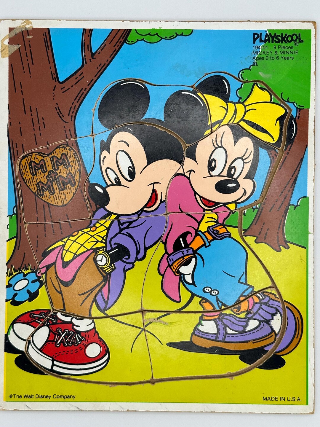Vintage Playskool Mickey & Minnie Puzzle - Etsy