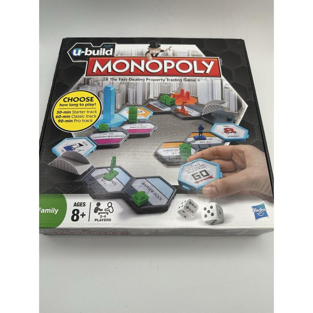 Monopoly U-build Board Game Hasbro Modular Complete Family Game - Etsy