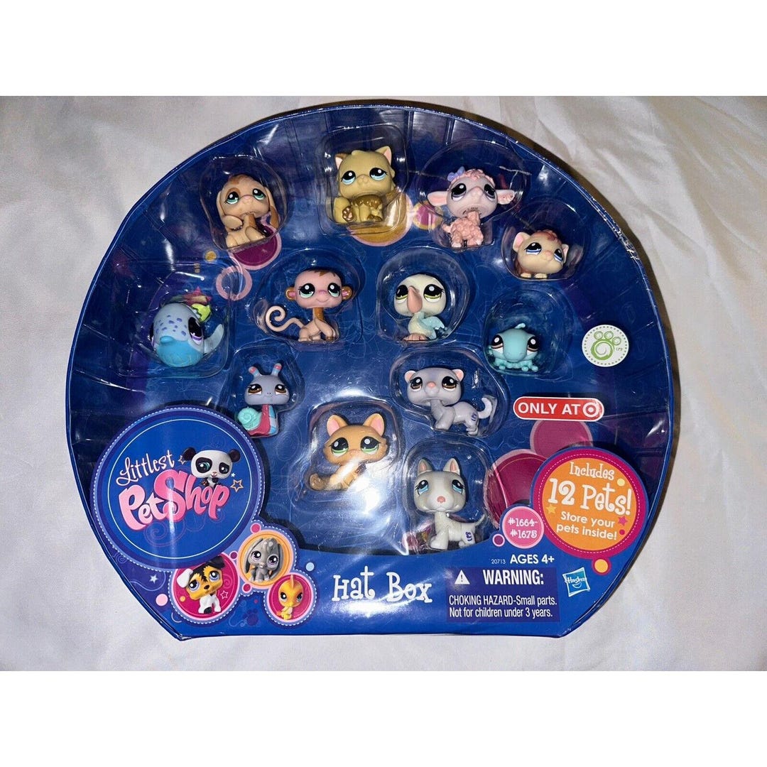 Littlest Pet Shop Target Exclusive Hat Box With 12 Pets New Sealed - Etsy