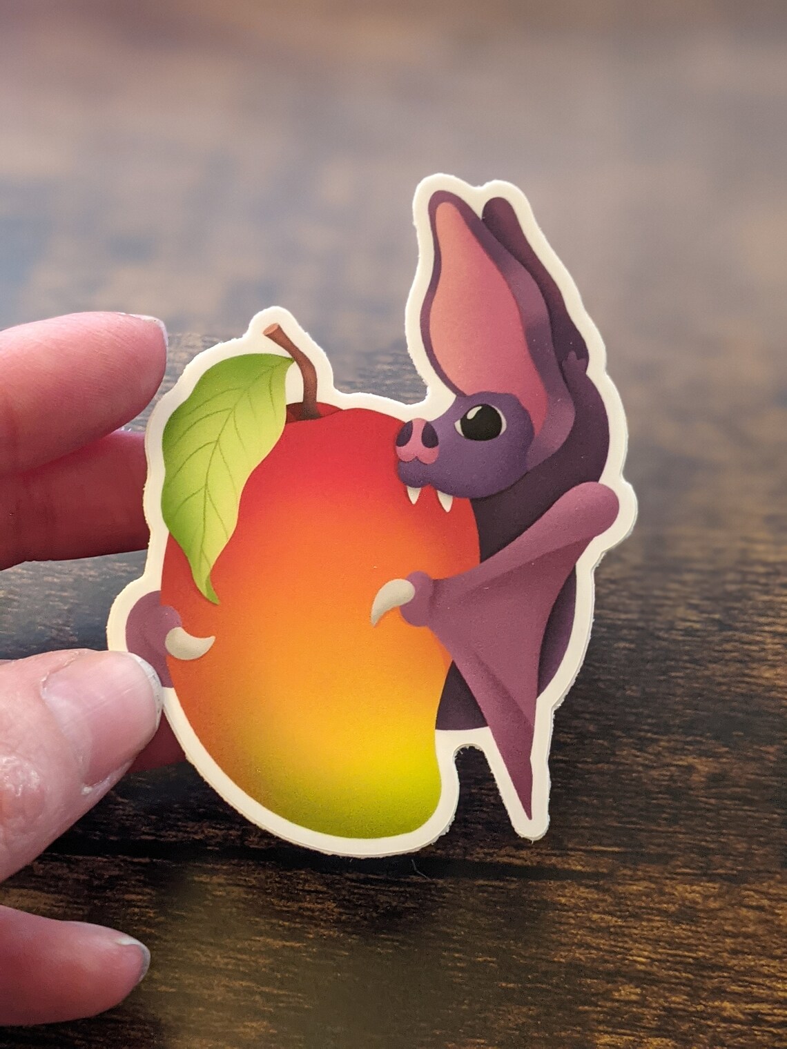 Purple Mango Bat Sticker Vinyl Sticker Bat Sticker Virginia - Etsy