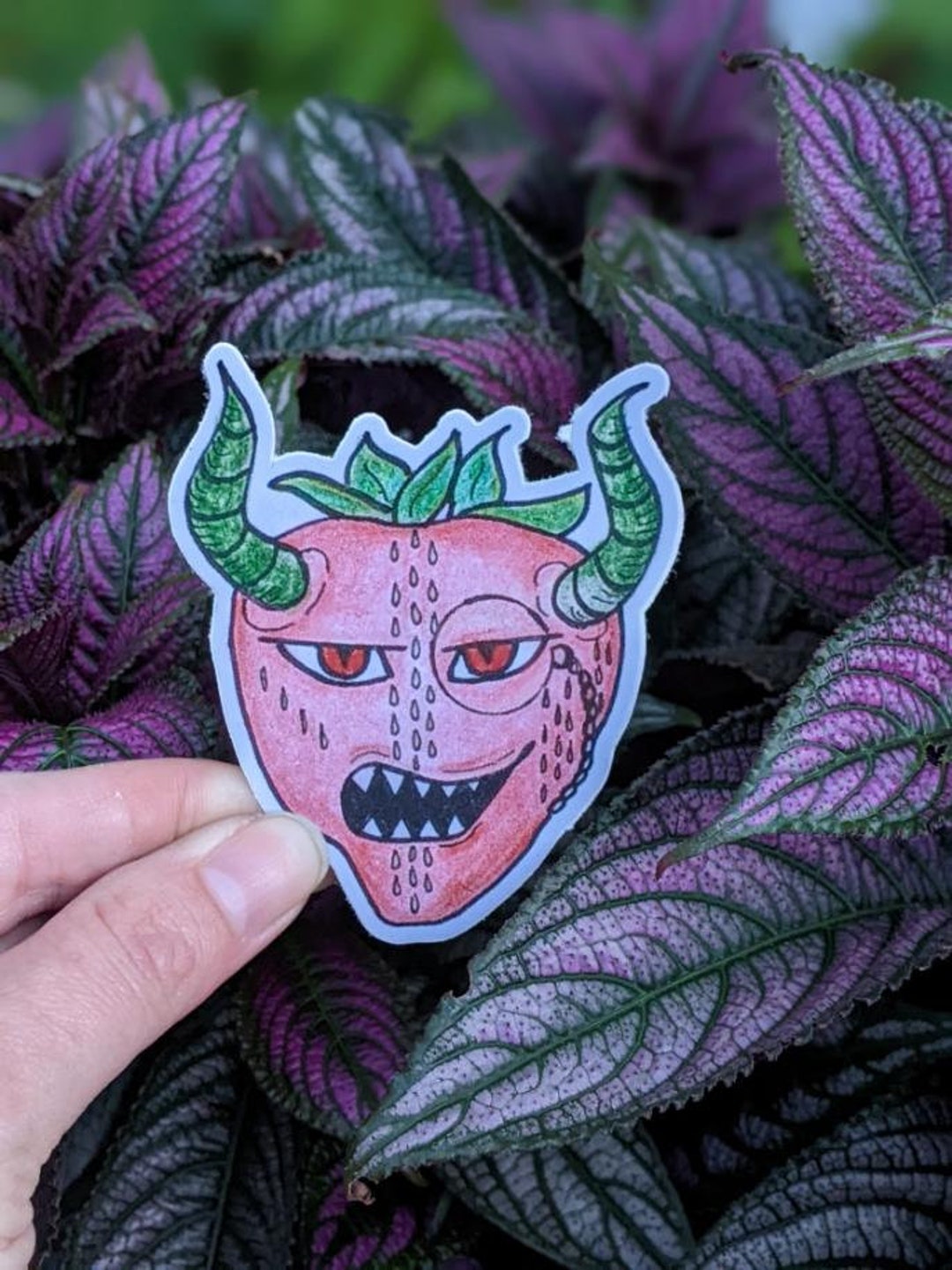 PREORDER Villain Foods Strawberry Sticker Vinyl Sticker Food - Etsy