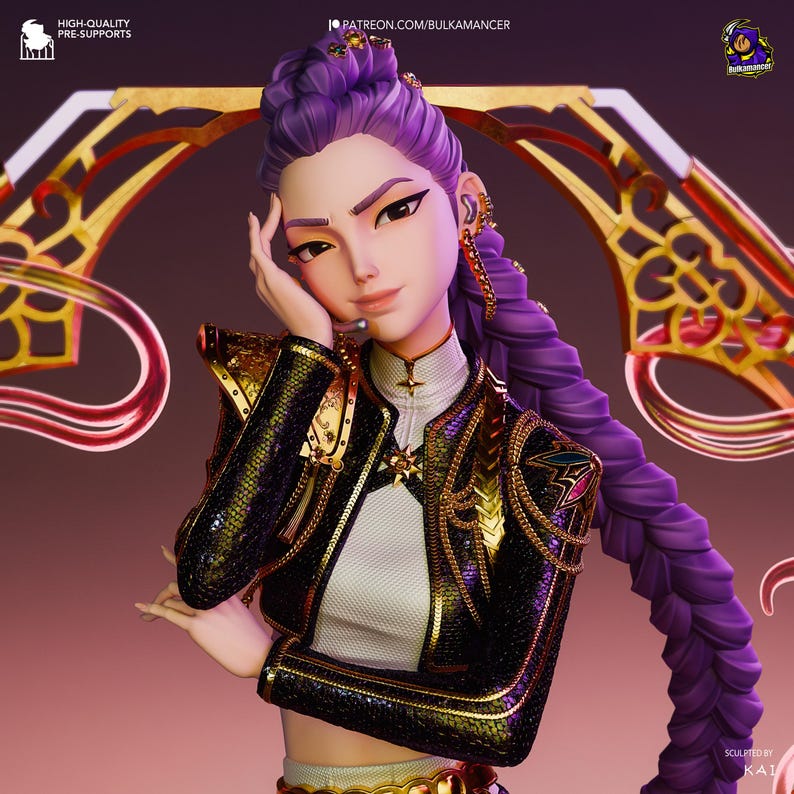 Rumi - Kpop Demon Hunters - 3D Printed Resin Figurine - Garage Kit [by ...