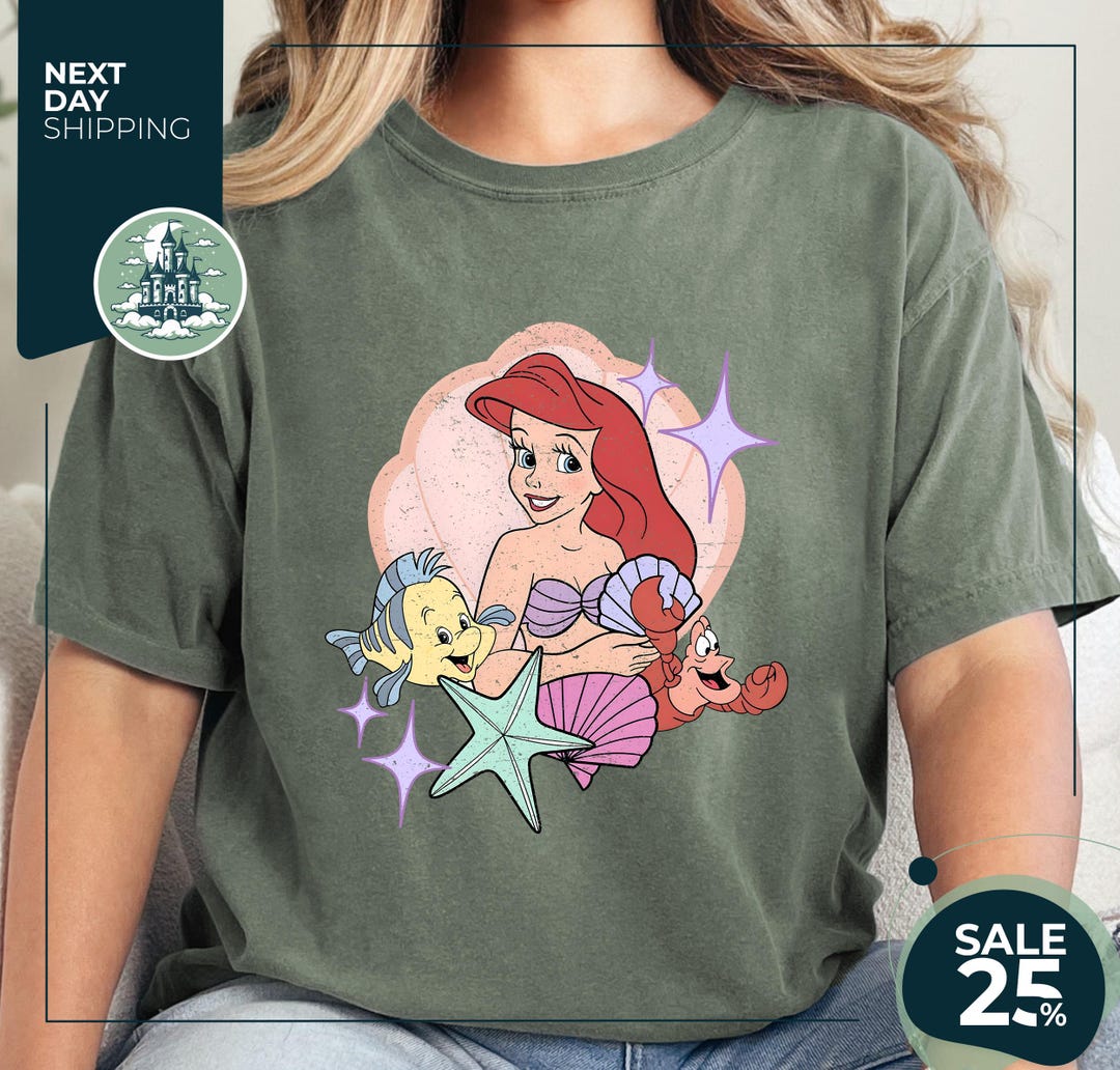 Women's Little Mermaid Shirt Women's Little Mermaid Ariel Shirt Ariel ...