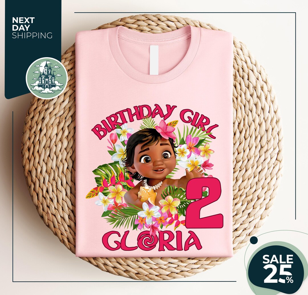 Personalized Moana Birthday Party Shirts | Moana Birthday Shirts | Baby ...
