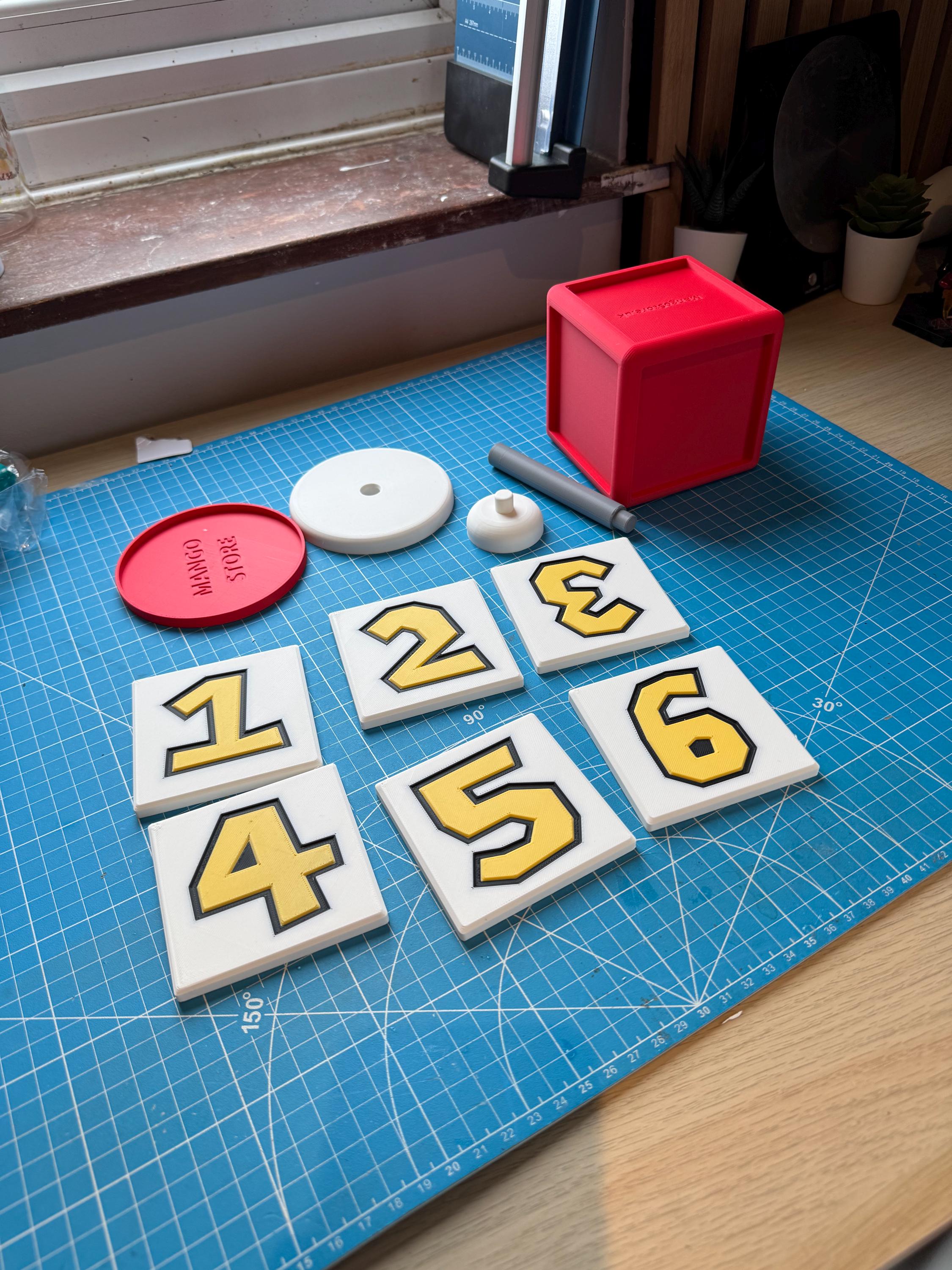 Digital Download - Large Mario Party Dice - With Stand 3D Print Files ...