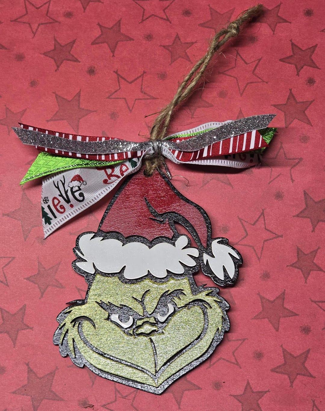 Laser Cut Grinch-inspired Ornament – Handcrafted Holiday Decoration - Etsy