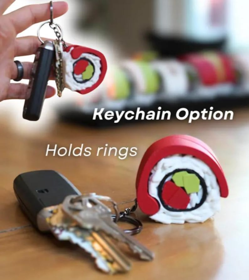 Sushi Supplements - Weekly Pill Container and Keychains - Etsy