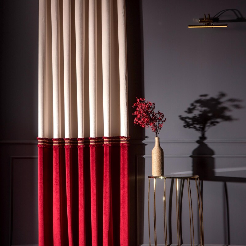 Color Block Drapes - Etsy