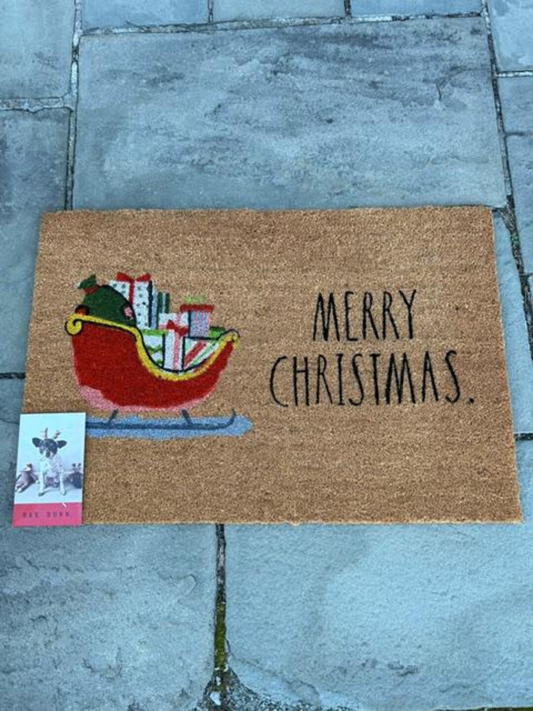 Rae Dunn Christmas Xmas Santa's Sleigh With Gifts Merry Christmas Door ...