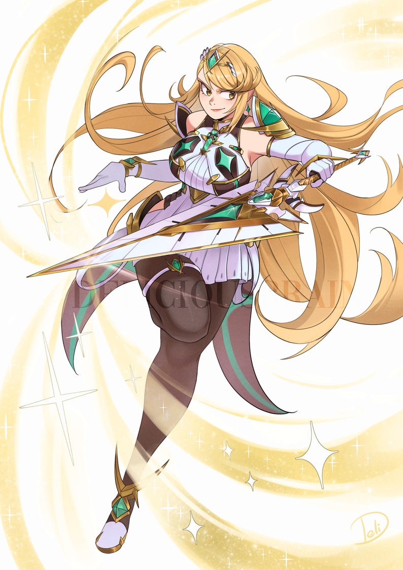 Pyra Mythra Print Etsy