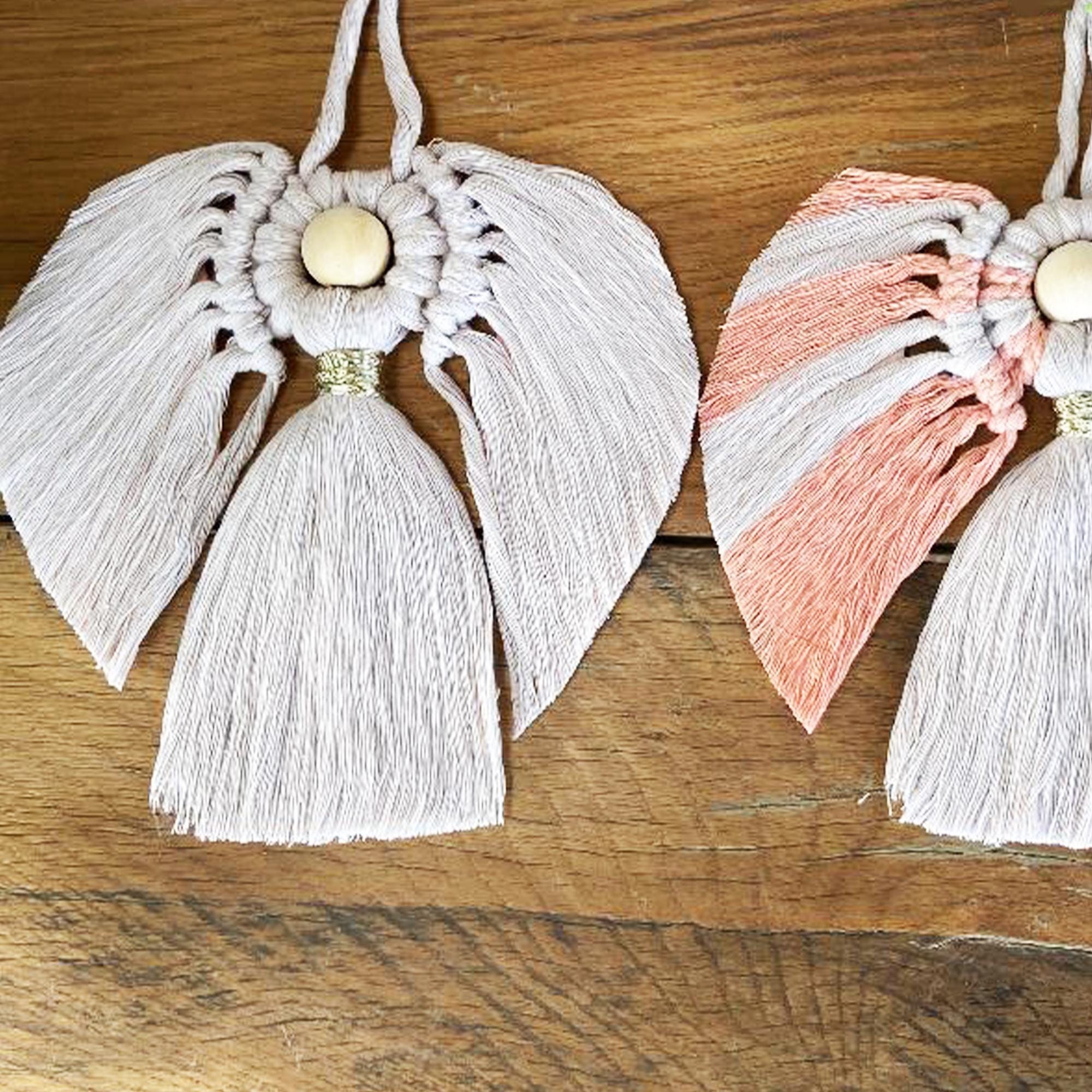 Macrame Angel Tutorial Pdf DIY Pattern for Beginner Step by Step Instructions With Photos ...