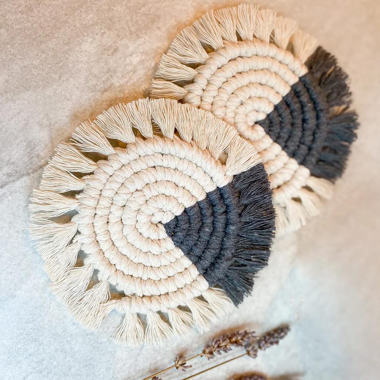 Macrame Coaster Pattern Pdf DIY Tutorial for Beginner Step by Step ...