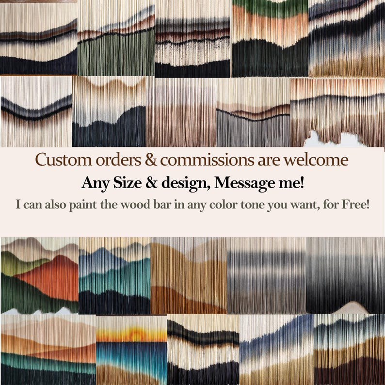 Modern Fiber Art Minimalist Textile Wall Art Macrame Wall Hanging ...