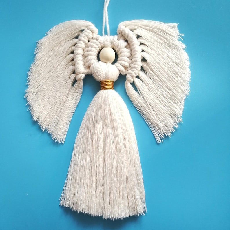 Macrame Angel DIY: Beginner Craft Pattern & Step by Step Tutorial Guide ...