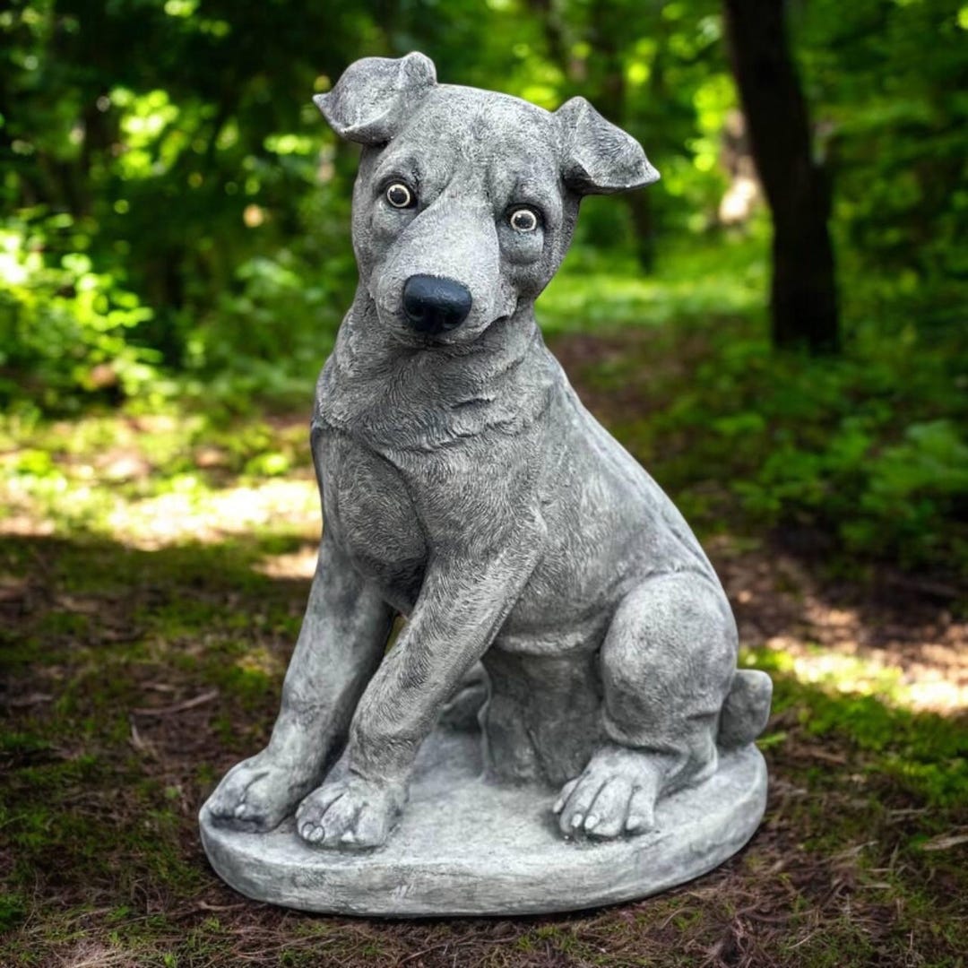 Jack Russel Dog Statue / Outdoor Dog Figurine / Garden Jack Russel Art ...