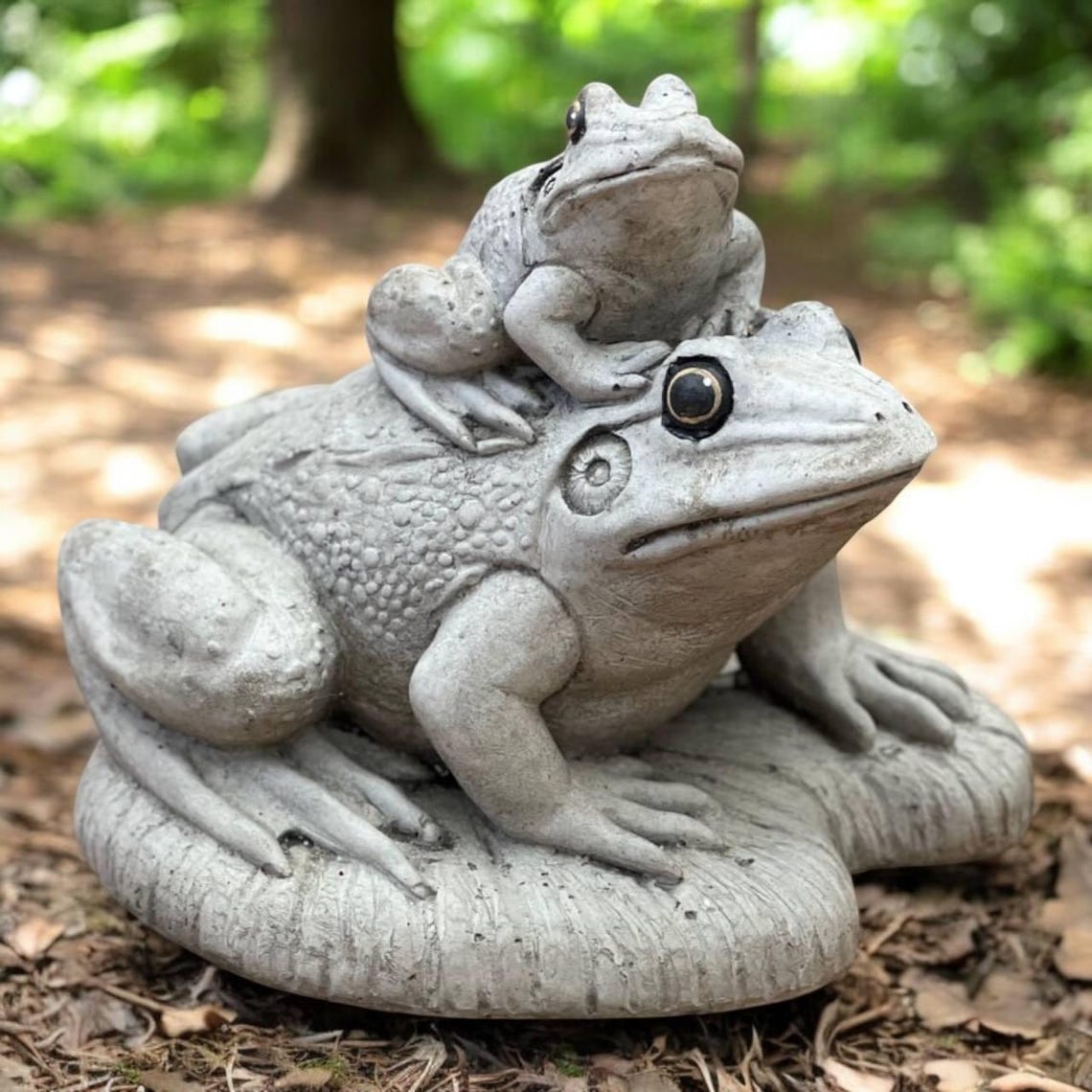 Outdoor Frogs Figure / Stone Toads Sculpture / Lawn Frogs Ornament ...