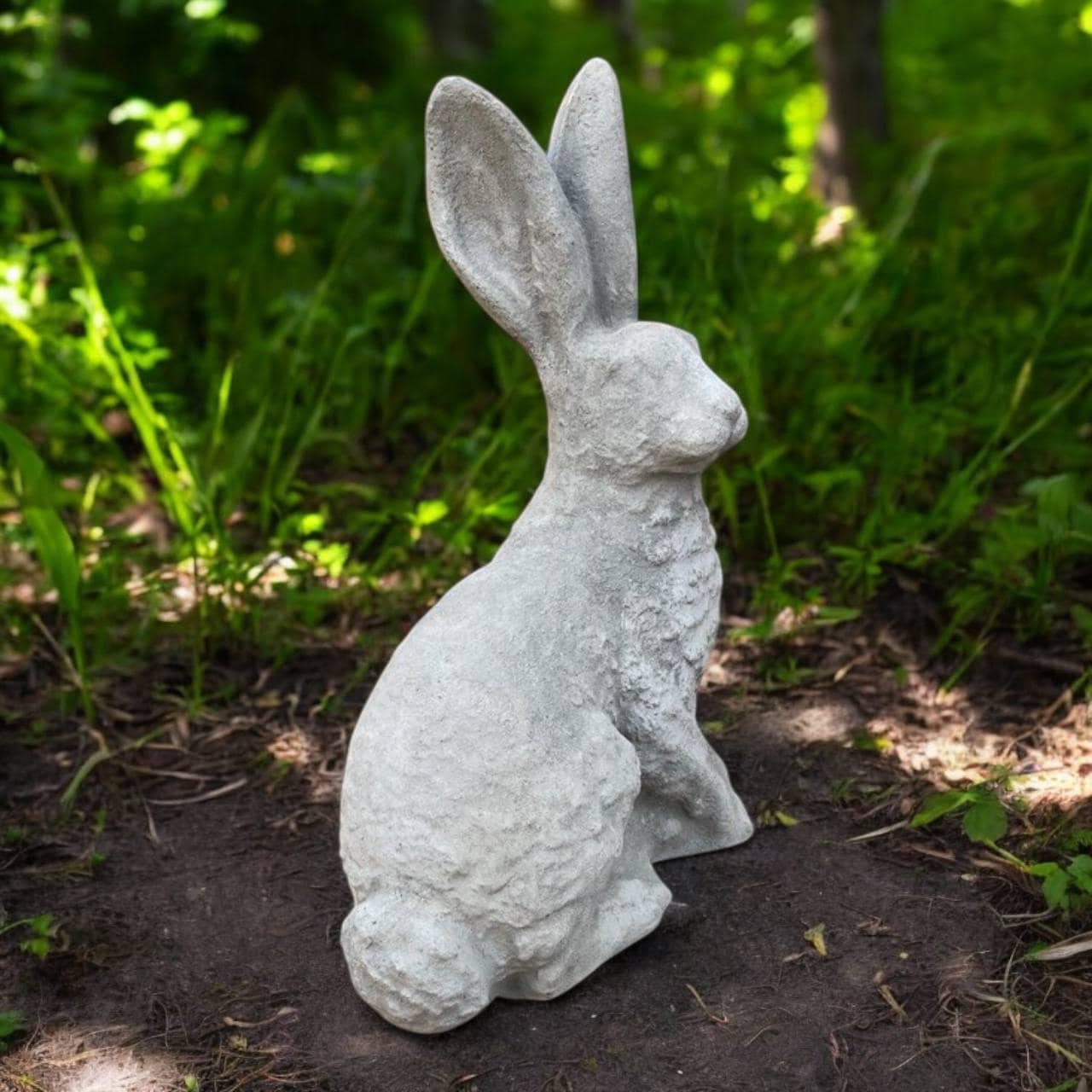 Beton Rabbit Figure / Concrete Animal Decor / Lawn Bunny Ornament ...
