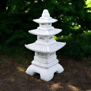 Pagoda Backyard Sculpture / Lawn Lantern Figure / Large Zen Decoration ...