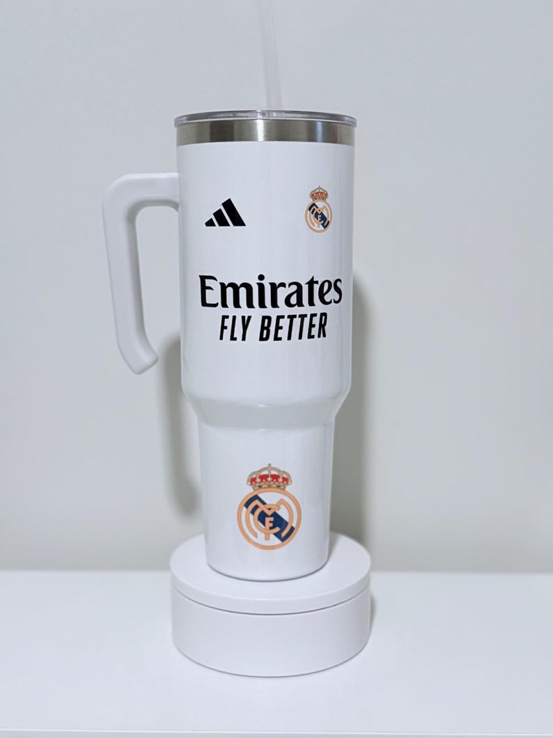 Real Madrid 40oz Tumbler Stainless Steel - Etsy