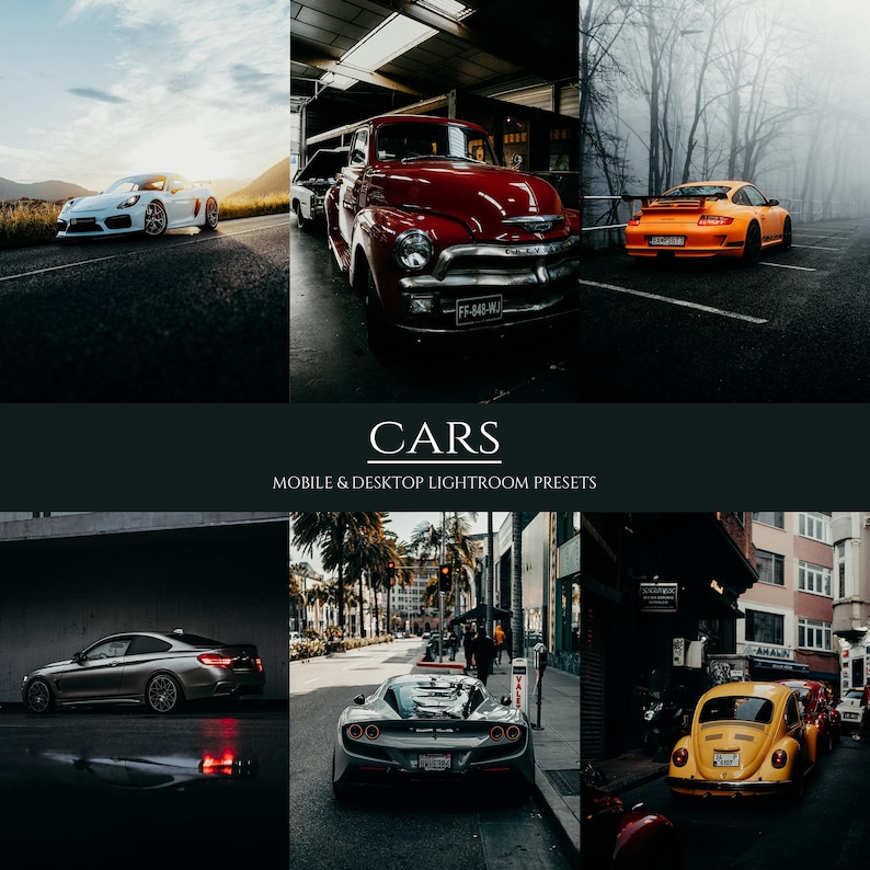 10 Cars Lightroom Mobile & Desktop Presets | Instagram, Dark ...