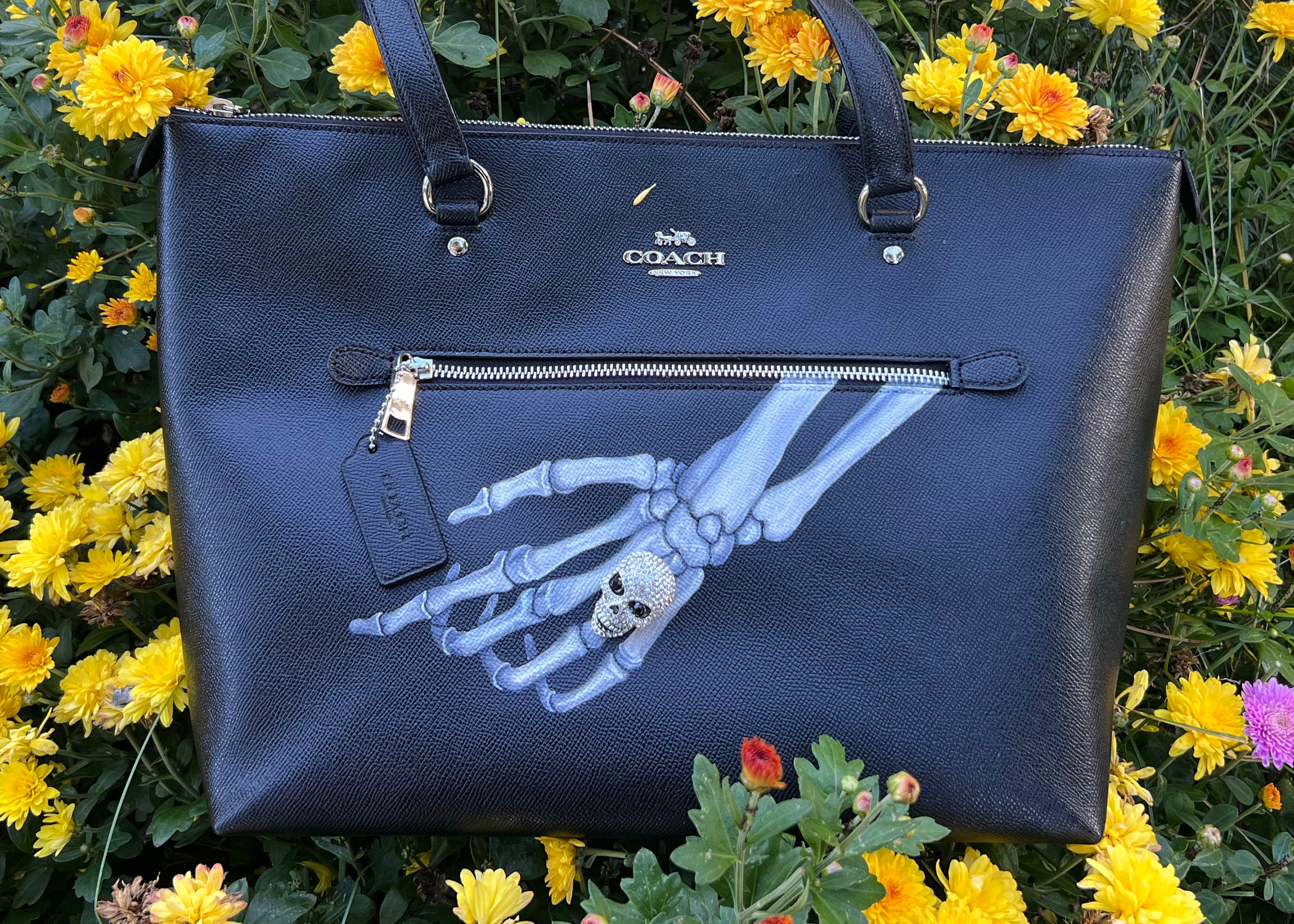 SALE 30% OFF: Blingy Hand-painted Skeleton Wearing Rhinestone Skull ...
