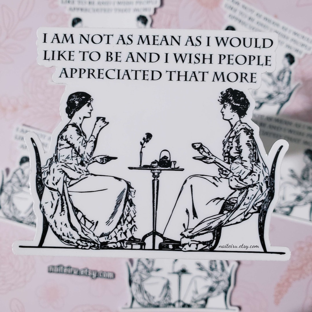 I Am Not as Mean Sticker | Vinyl Sticker, Thin Patience, Humorous ...