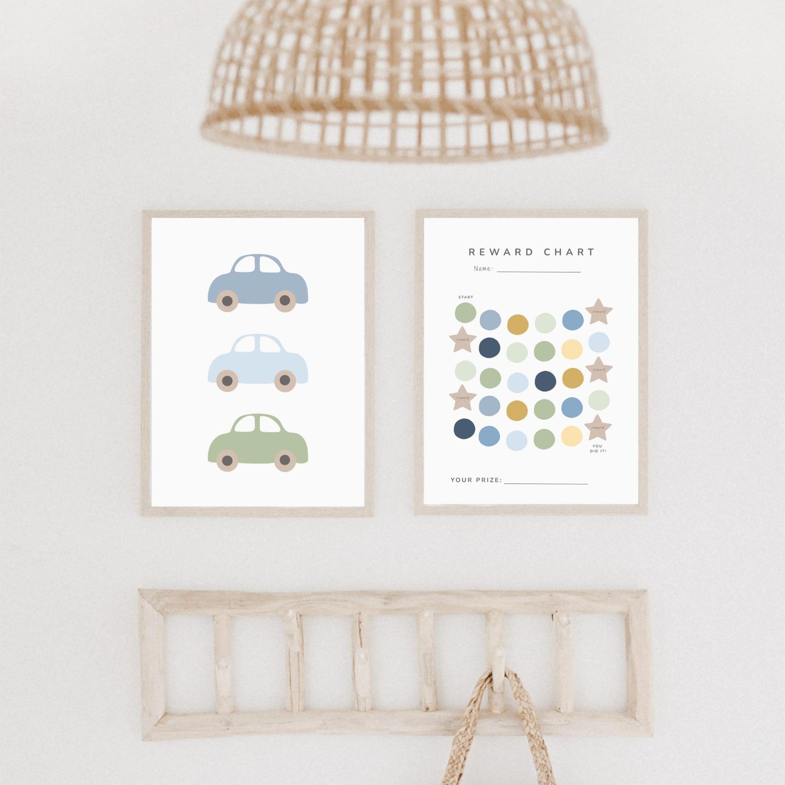 Blue Kids Reward Chart: Printable Chore & Behavior Tracker (PDF) - Etsy