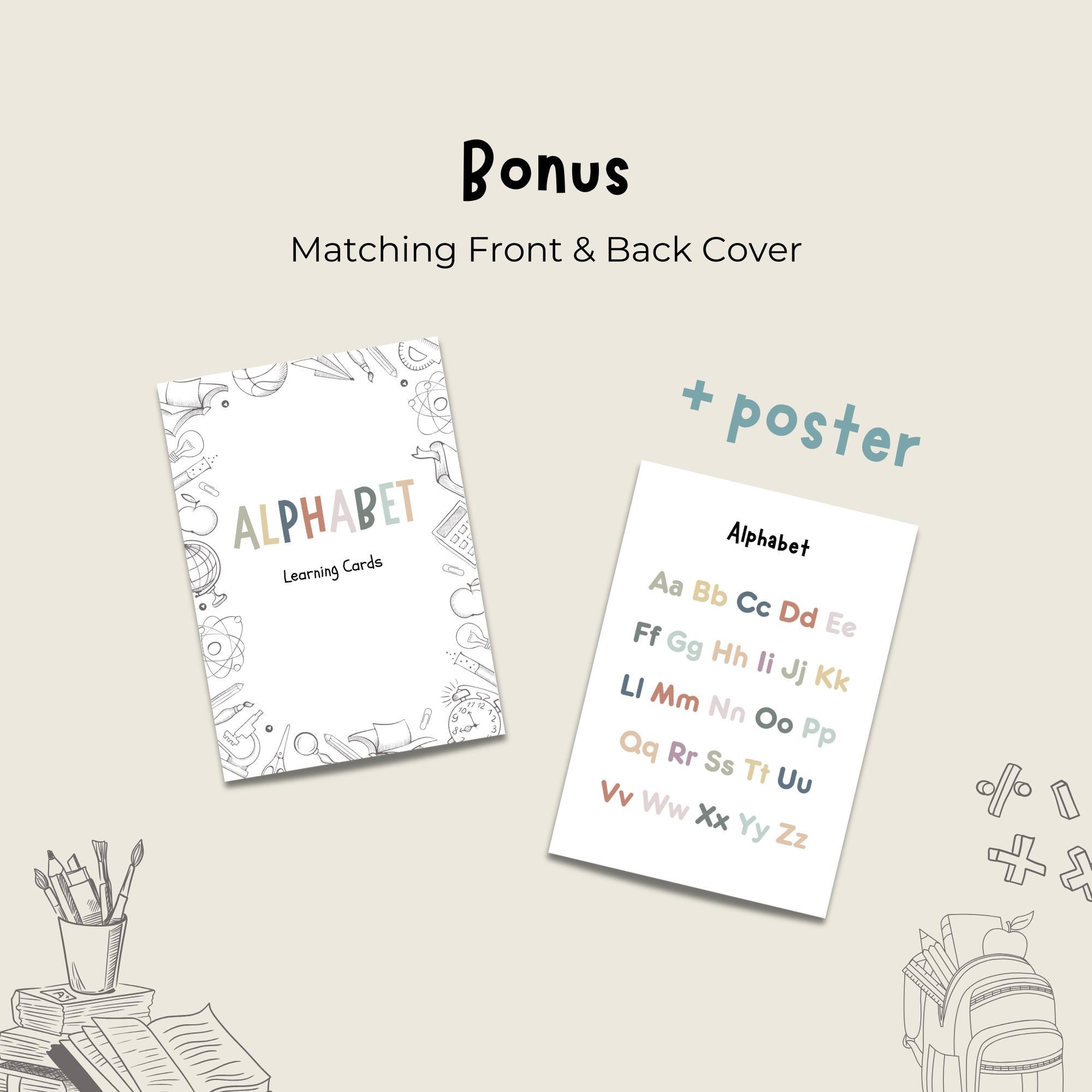 Alphabet Flashcards for Toddlers Preschool Letter Learning Cards ...