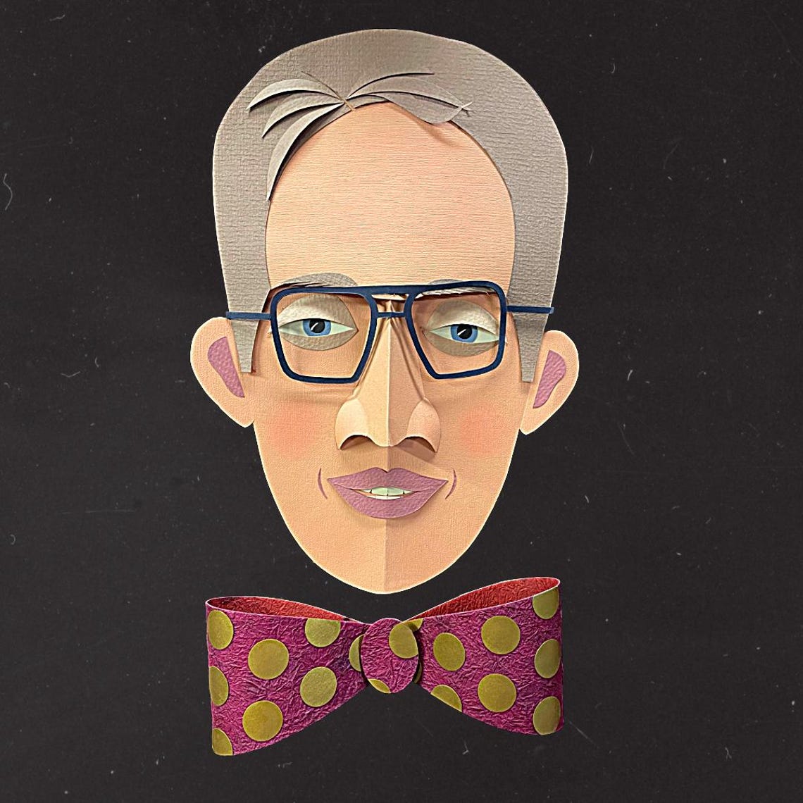 Paper Portrait of a Man paper Sculpture - Etsy