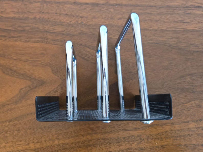 Vintage Chrome and Perforated Metal 3-tier Desk Mail File Organizer - Etsy