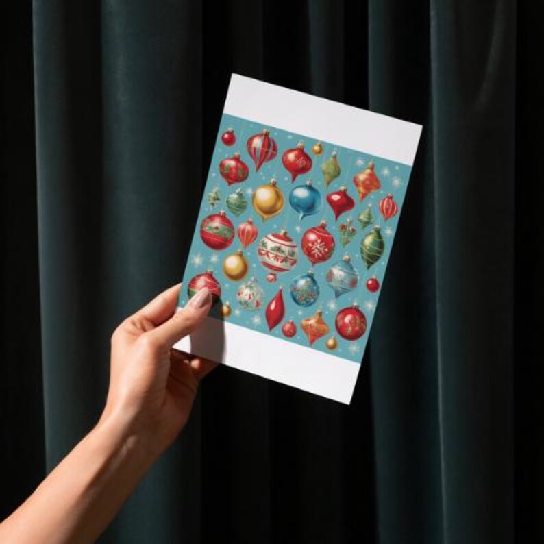 Shiny Brite Vintage Christmas Ornaments Clipart - Etsy