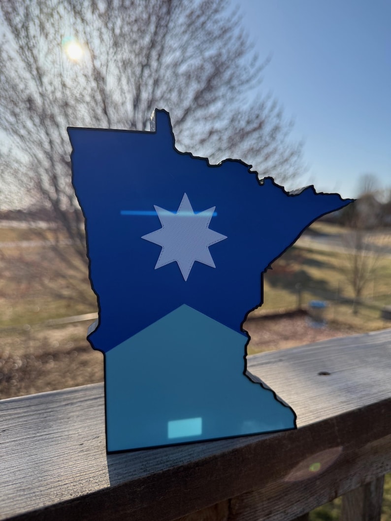 Minnesota State Flag 3D Printed Sign - Etsy