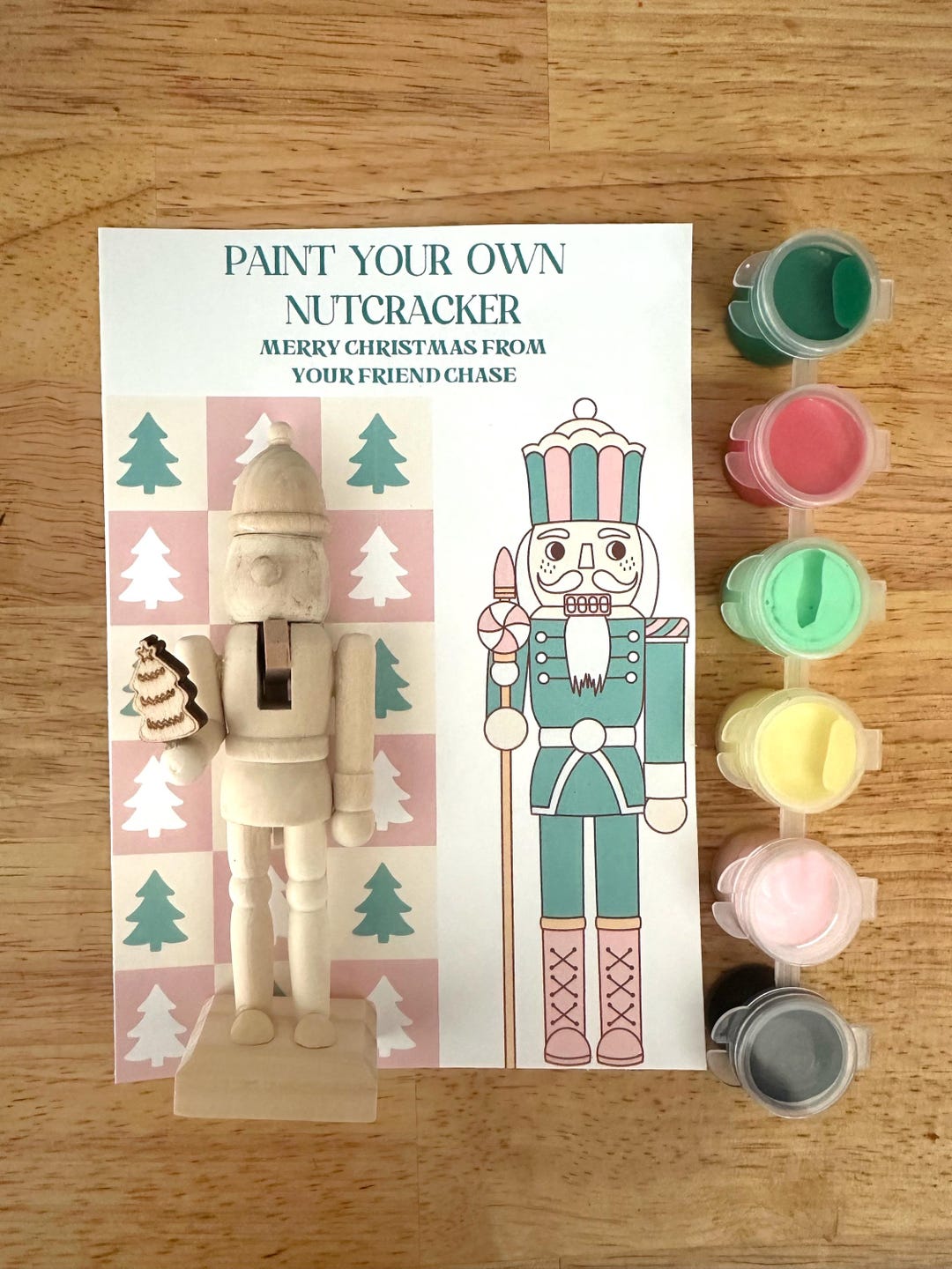 Paint Your Own Nutcracker Kit, Class Gift, Christmas Gift, Nutcracker ...