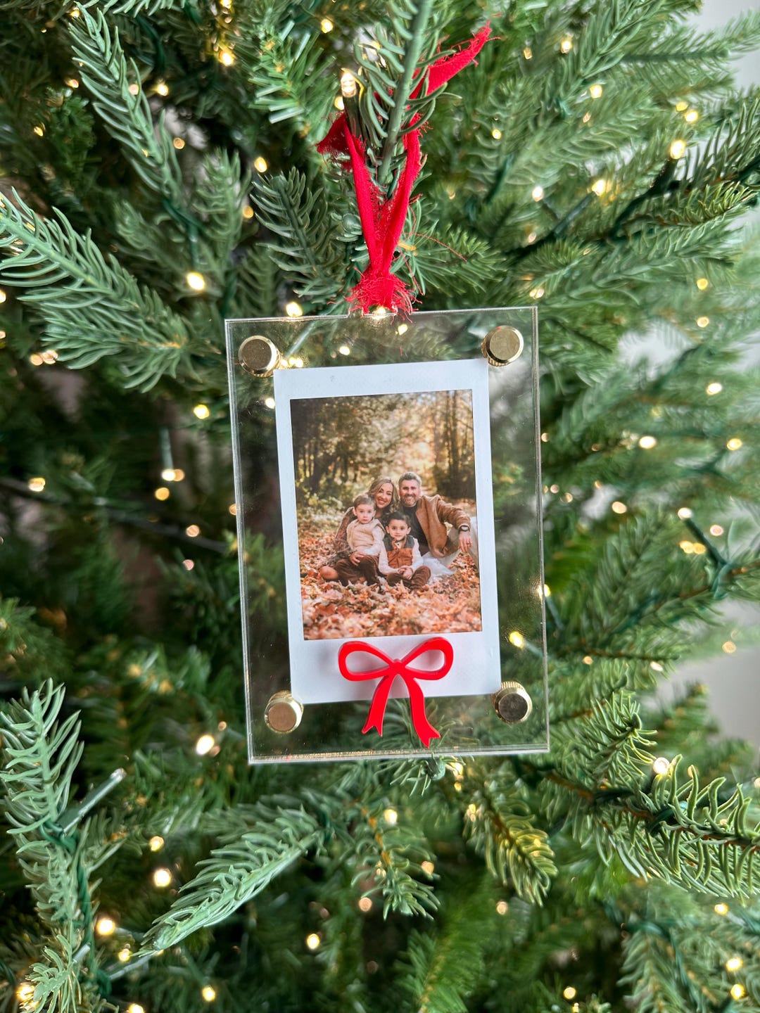 Acrylic Photo Frame Ornament, Mini Photo Frame Ornament, Family ...