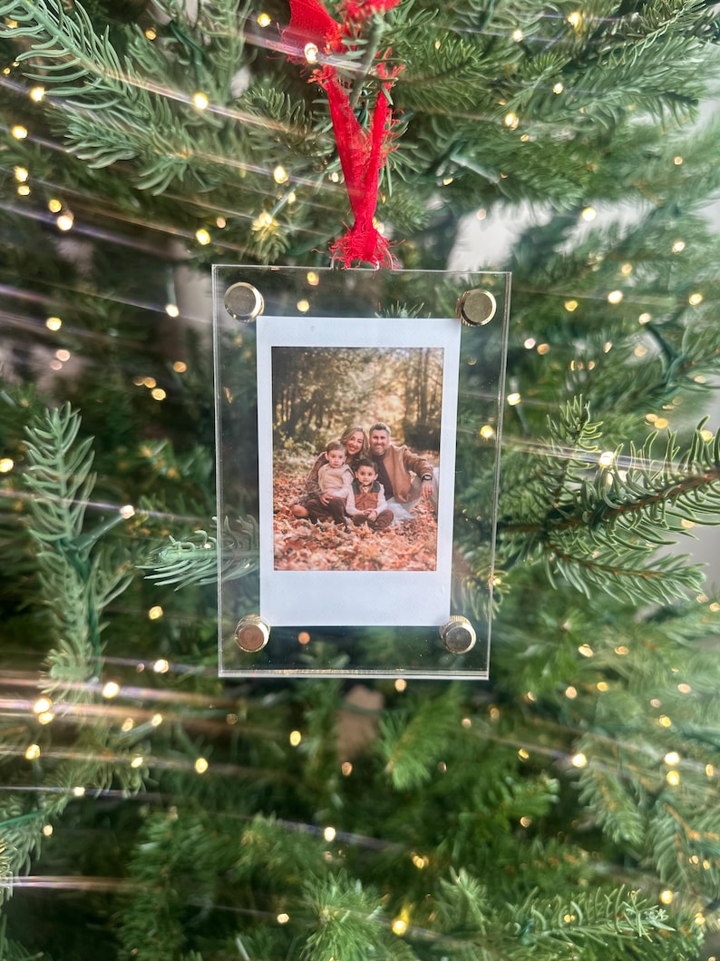 Acrylic Photo Frame Ornament, Mini Photo Frame Ornament, Family ...